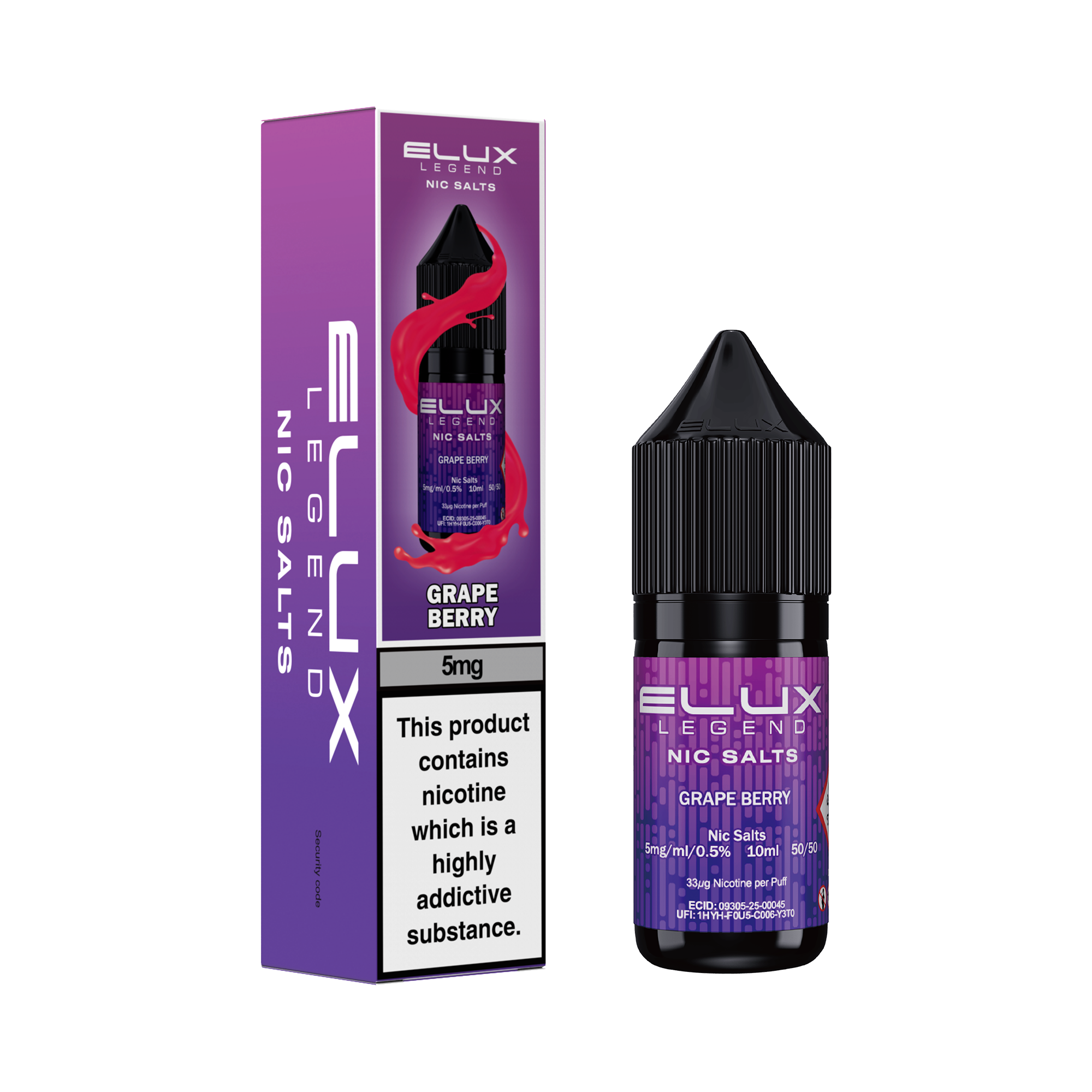 Elux Legend Grape Berry Nic Salt 10ml | Vapor Shop Direct