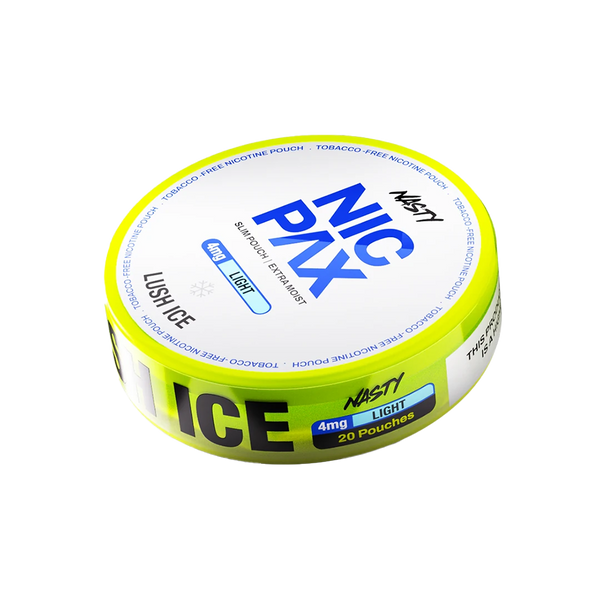 Lush Ice Nasty Nic Pax Nicotine Pouches – Vapor Shop Direct